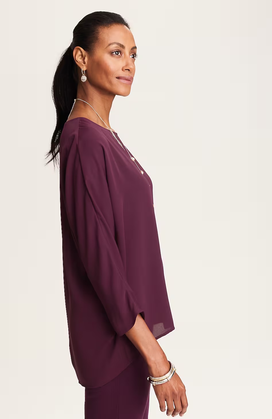 Wearever Elliptical-Hem Blouse - Refresh Your Wardrobe With New J.Jill ...