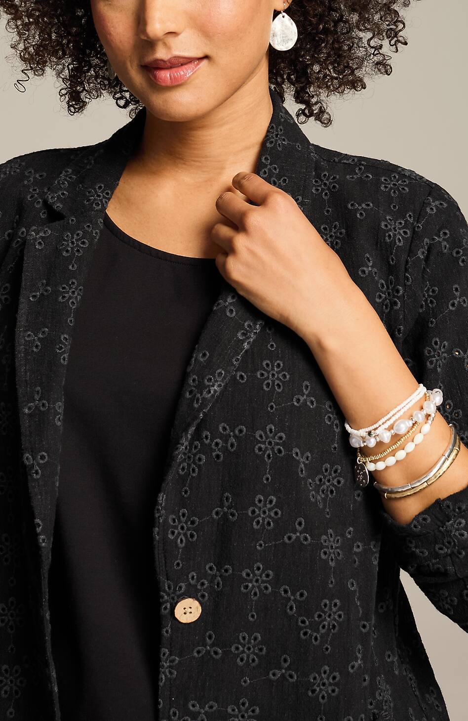 Easy Eyelet Blazer - Refresh Your Wardrobe With New J.Jill Women's Clothing