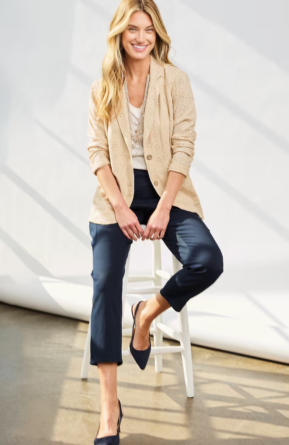 Easy Eyelet Blazer - Refresh Your Wardrobe With New J.Jill Women's Clothing